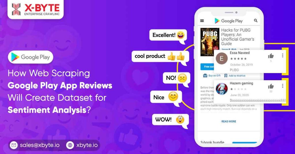 Scrape Google Play Reviews for Sentiment | X-Byte