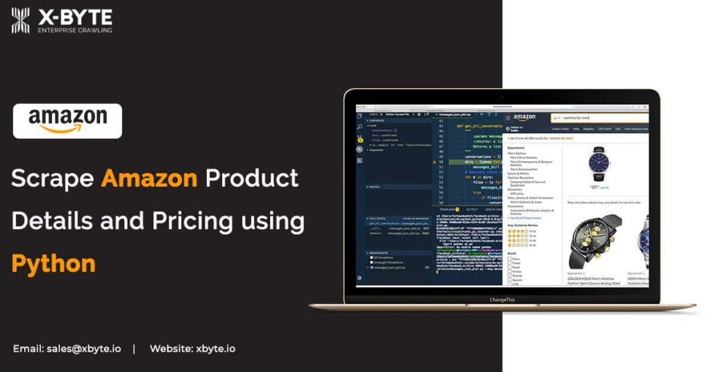 Scrape Amazon Details & Pricing with Python | X-Byte