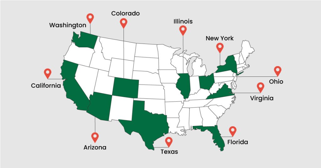 USA Starbucks Store Distribution by Geography